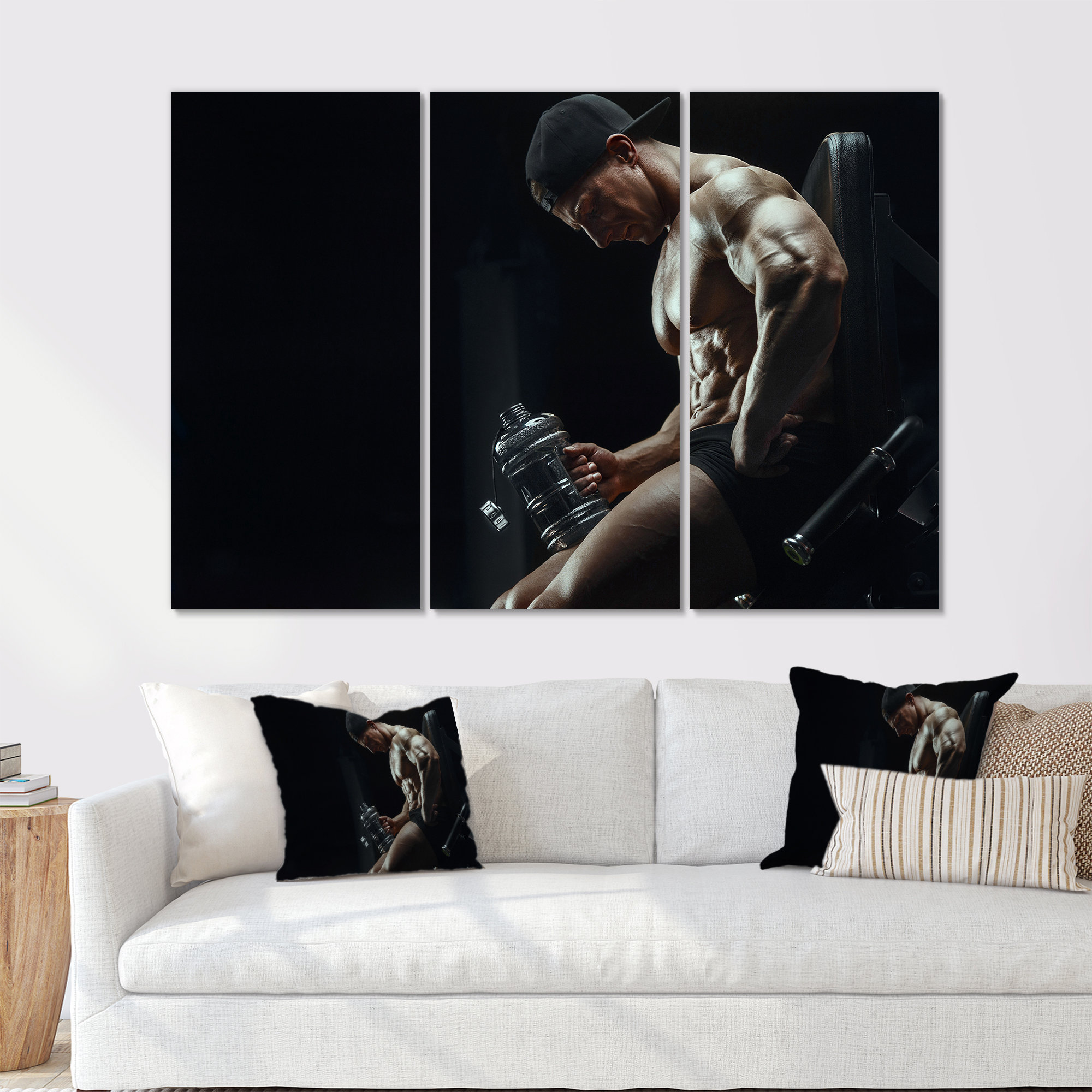 Design Art Bodybuilder Fitness Workout - Aerobic & Bodybuilding Wall ...