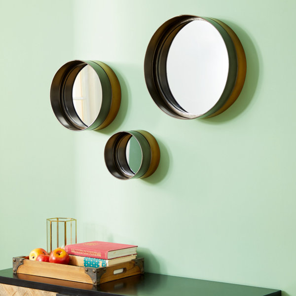 Breakwater Bay Oliveri Metal Circle Wall Mirror | Wayfair