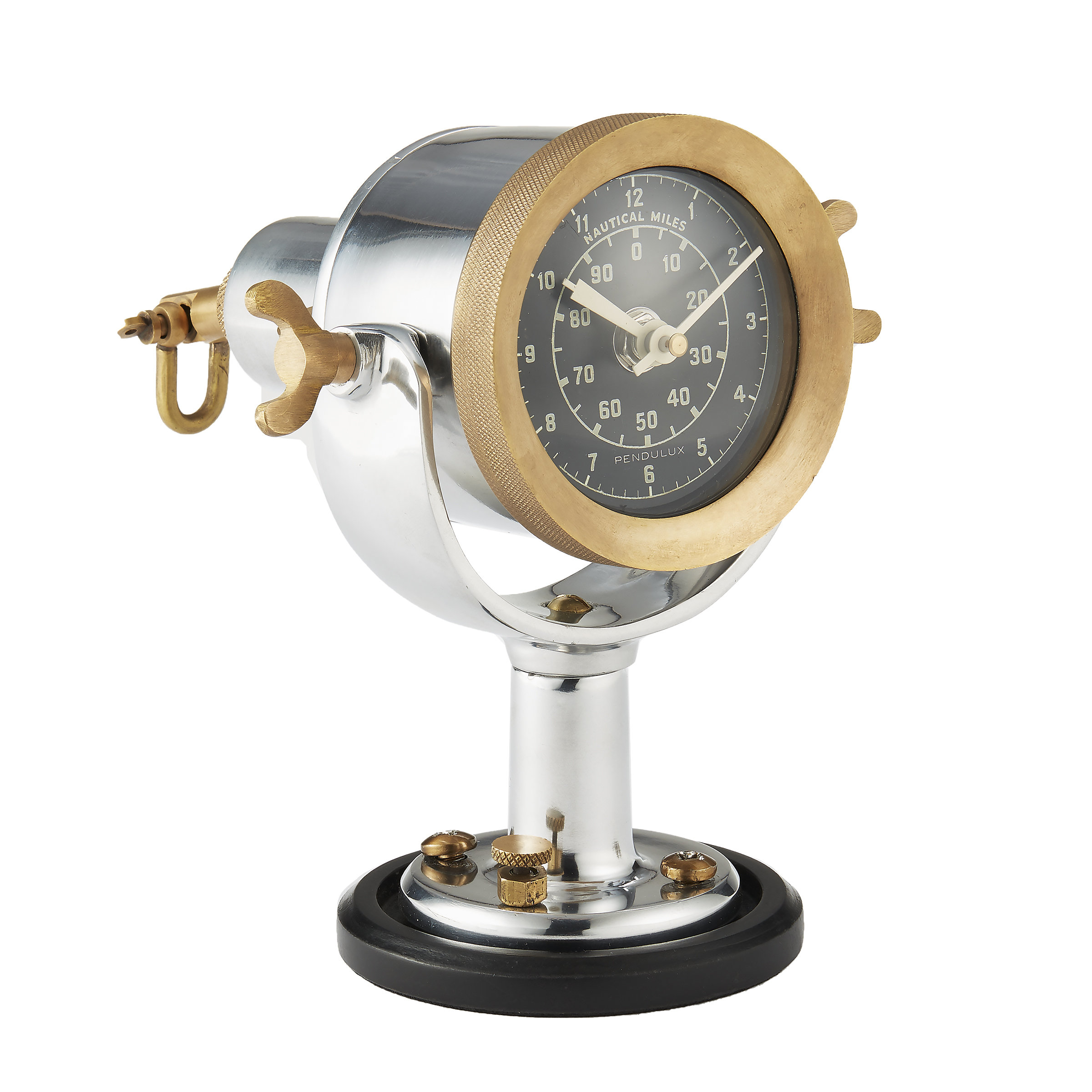 Williston Forge Analog Metal Quartz Tabletop Clock | Wayfair