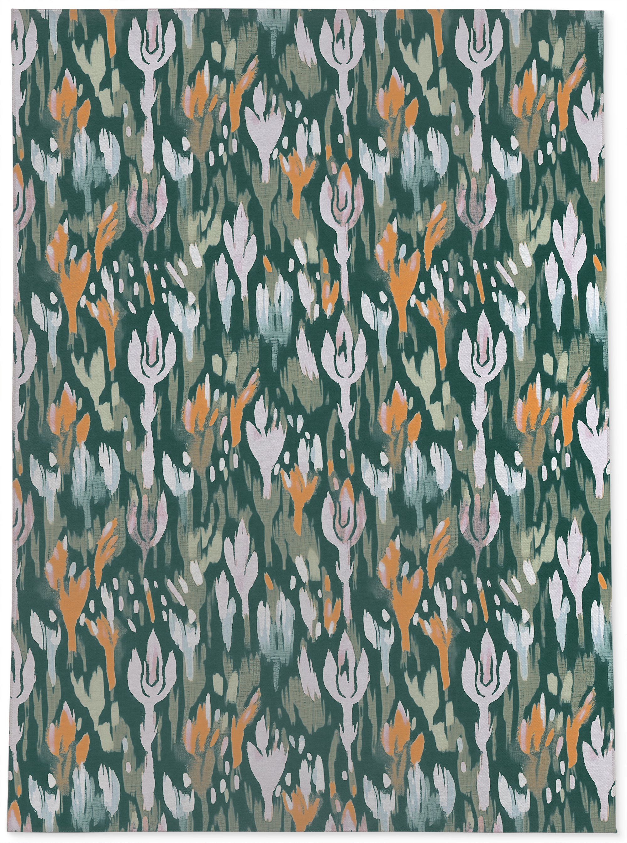 KAVKA DESIGNS PACHANOI FOREST GREEN Office Mat By Marina Gutierr Area ...
