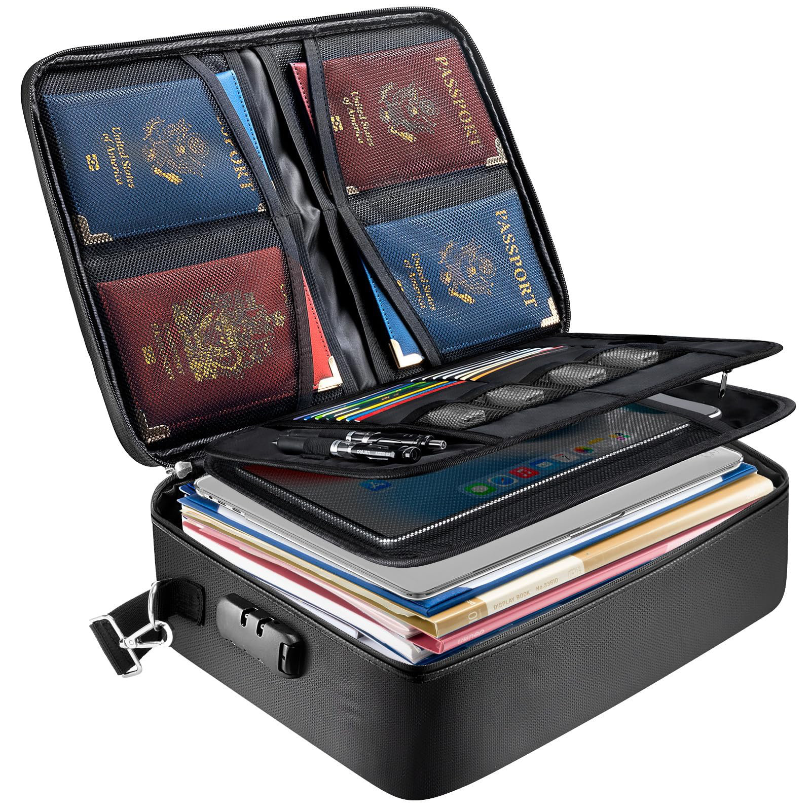 Latitude Run® 15" x 11" x 4" Fireproof & Waterproof Document Storage ...