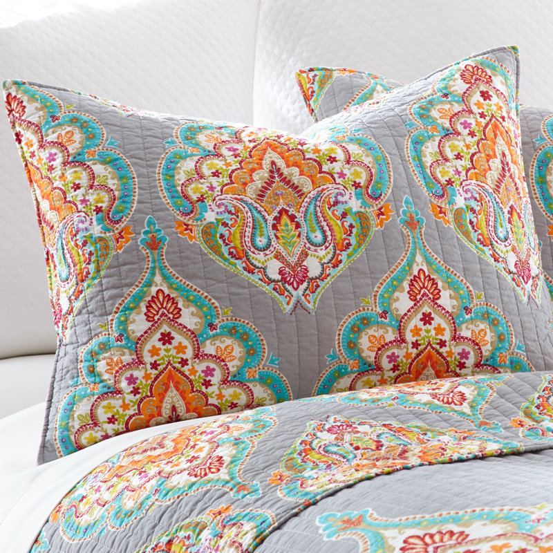 Levtex home Marielle Grey Twin Quilt Set | Wayfair