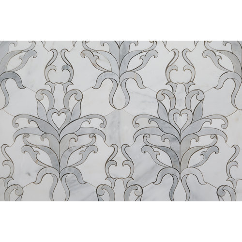 The Tile Square Marble Mosaic Patterned Wall Floor Use Tile | Perigold