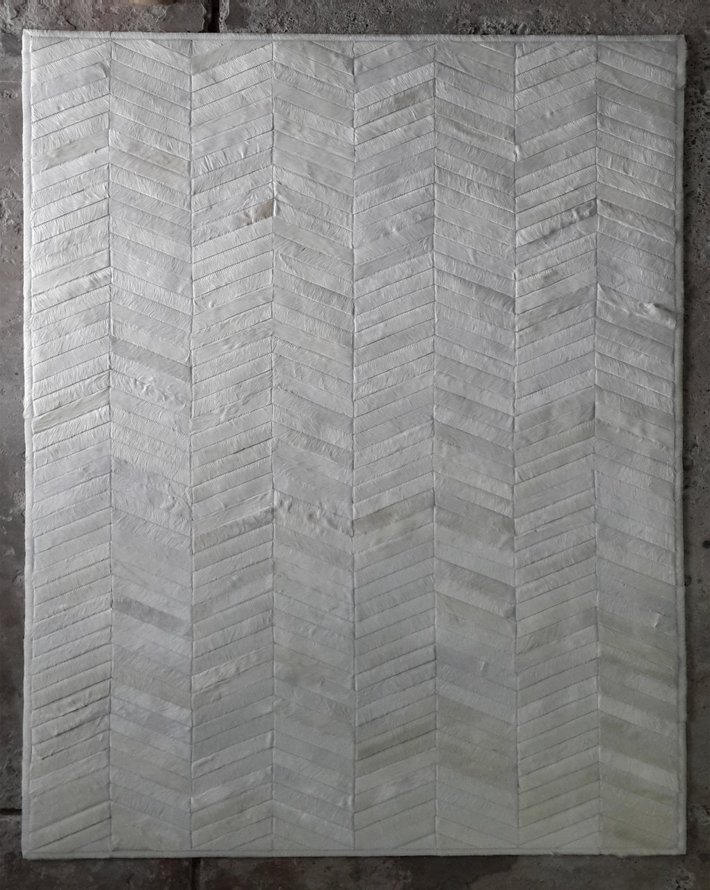 Foundry Select Belleville Patchwork Hand-Woven Cowhide Off White Area ...