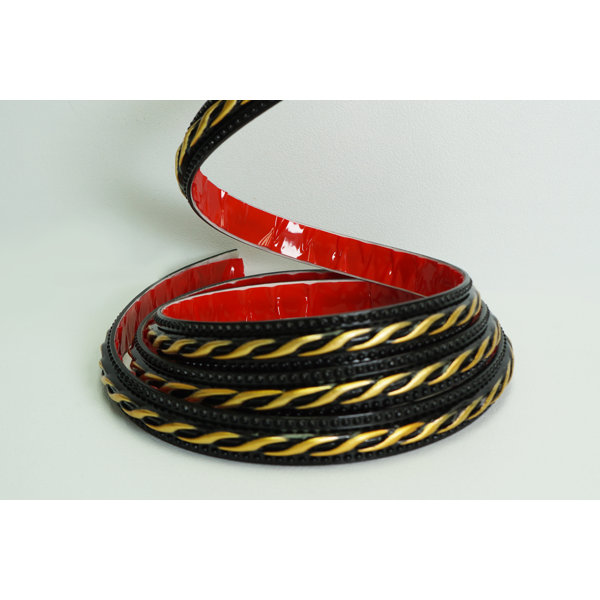 Colamo Gilded Black 16.4ft x0.79in x 0.28in Peel And Stick Molding Trim ...