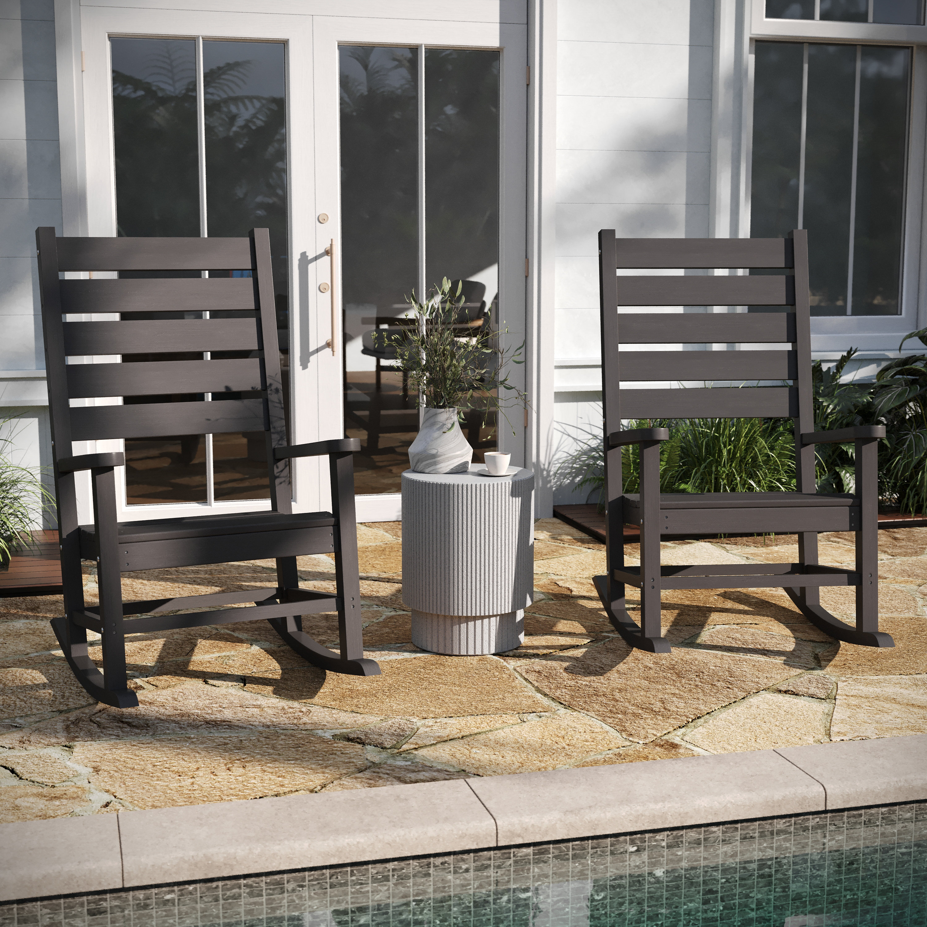 Taylor & Logan Collis Plastic Rocking Chair & Reviews | Wayfair