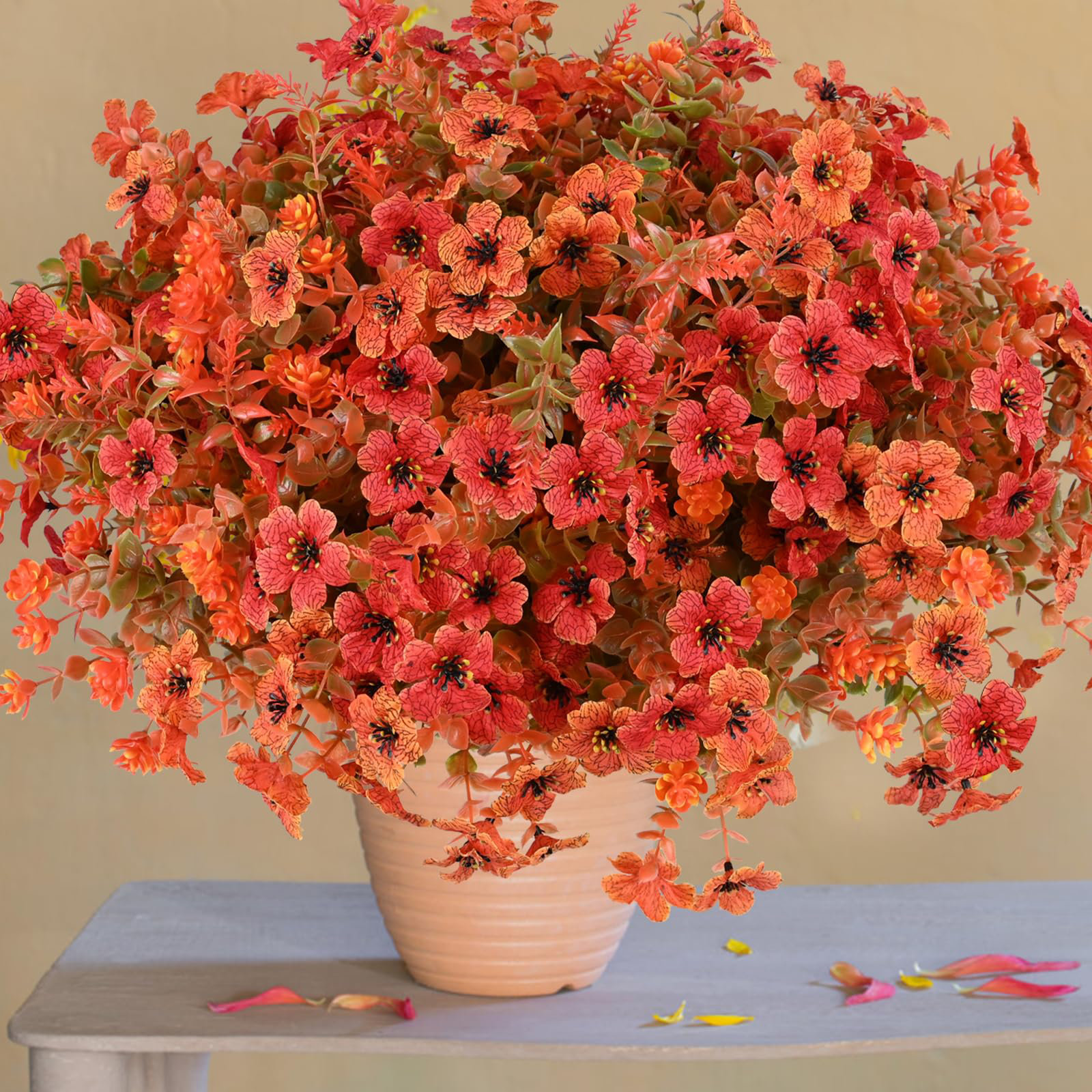 Dakota Fields 16 Bundles Artificial Fall Flowers For Outdoors, Fake ...