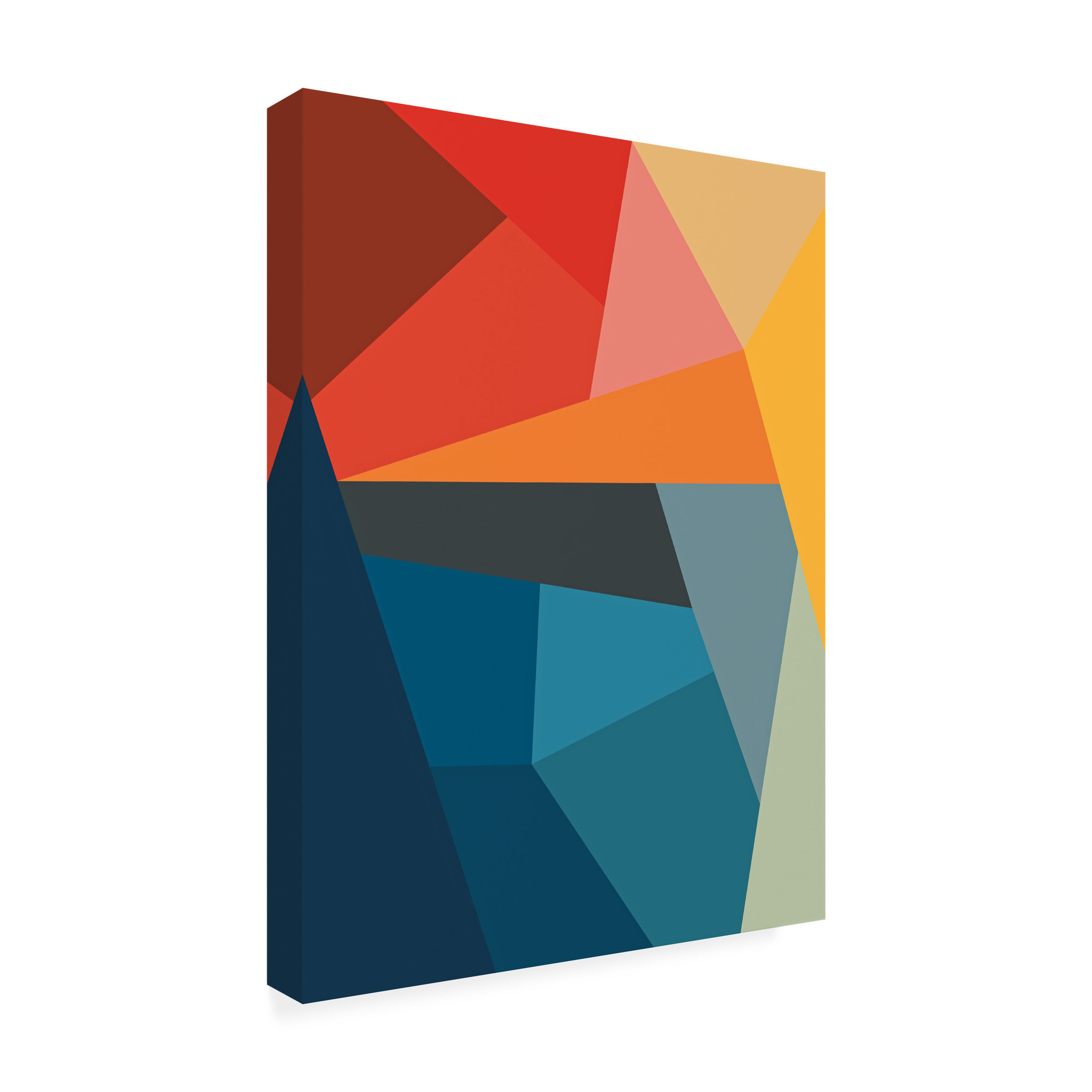 Wrought Studio™ Tom Quartermaine Bold Colorful Geometric Prints 3 ...