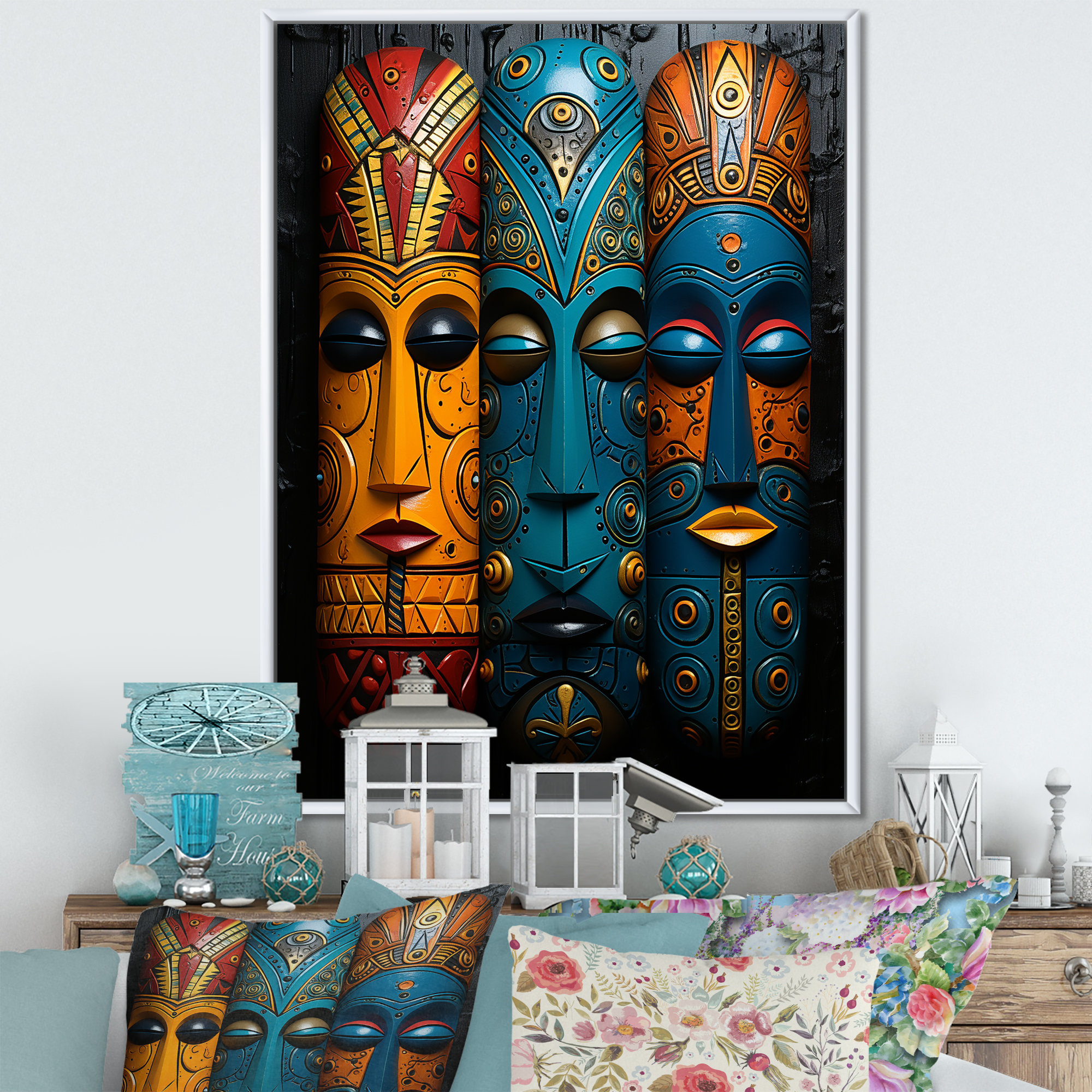 Bungalow Rose African Mystique Tribes Masks I | Wayfair