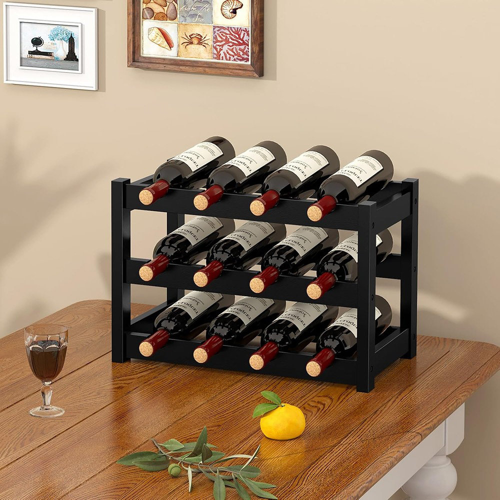 Mint Pantry® Wine Rack Countertop, 12 Bottle Wine Racks For Wine ...