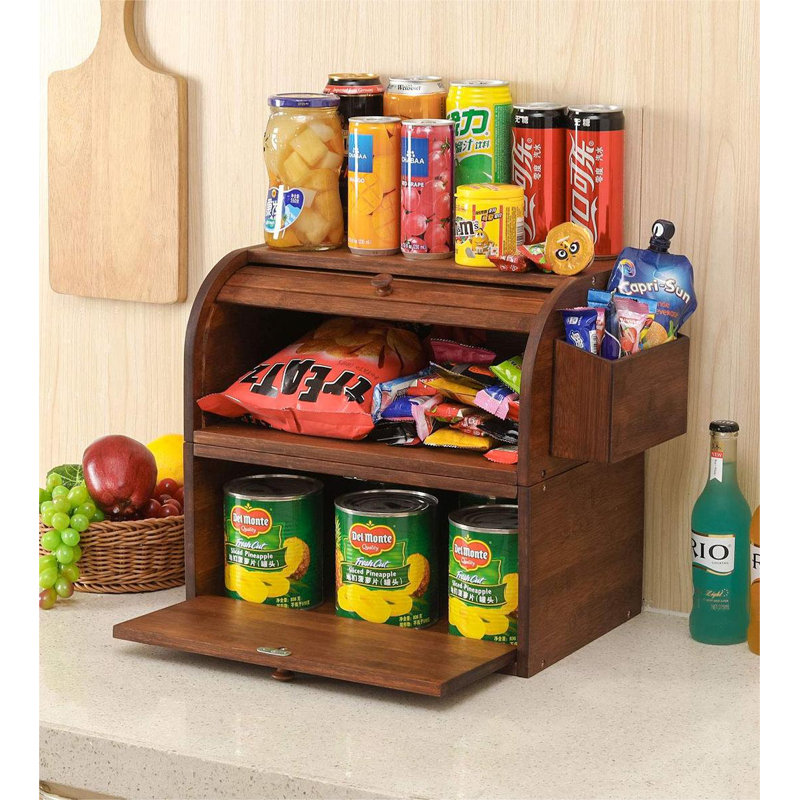 Loon Peak® Fanch Wood Food Storage Container Set | Wayfair