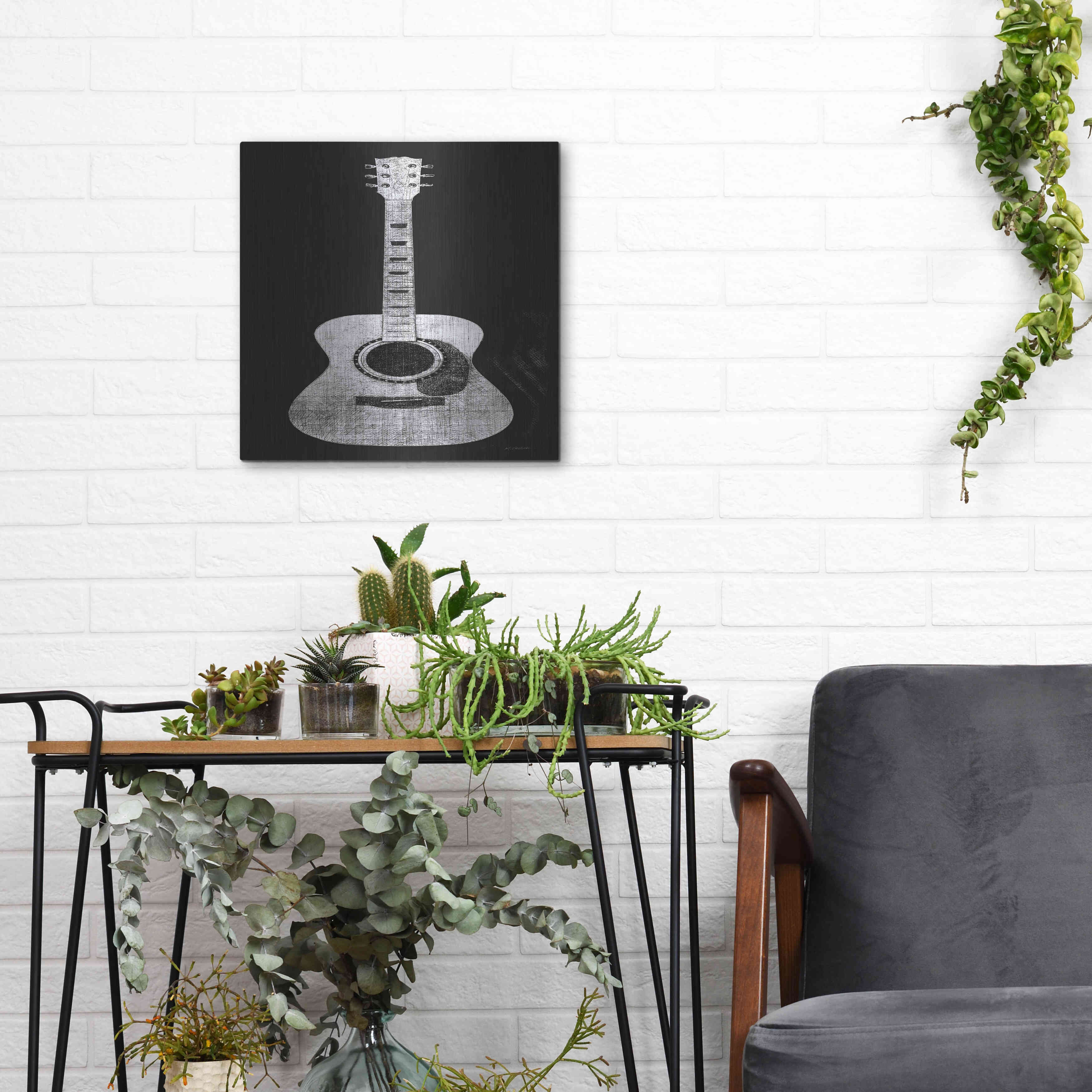 Ivy Bronx «Garage Band II Wb» par Mike Schick, art mural en métal ...