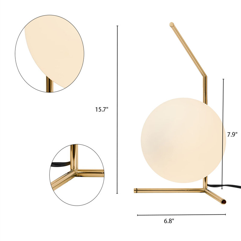 Mercer41 Modern Metal Spherical Table Lamp | Wayfair