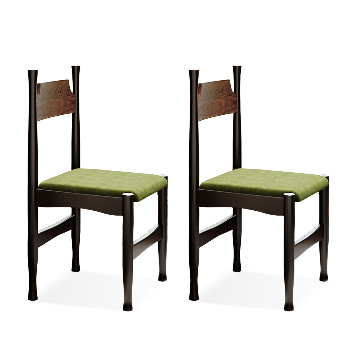 Wildon Home® 16.54" Solid back side Chair(Set of 2) | Wayfair