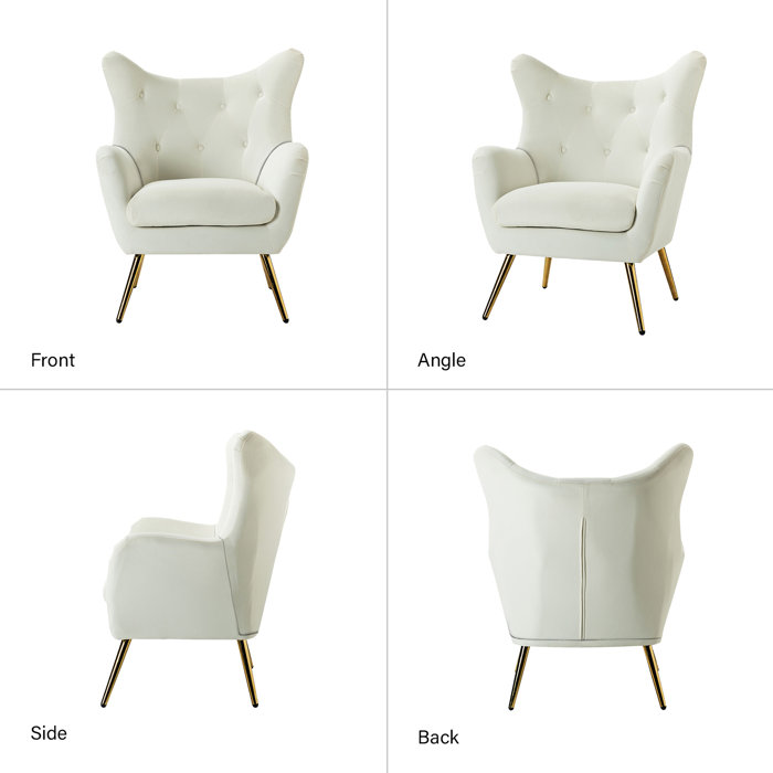 Etta Avenue™ Avianna 29.25'' Wide Tufted Velvet Wingback Chair ...