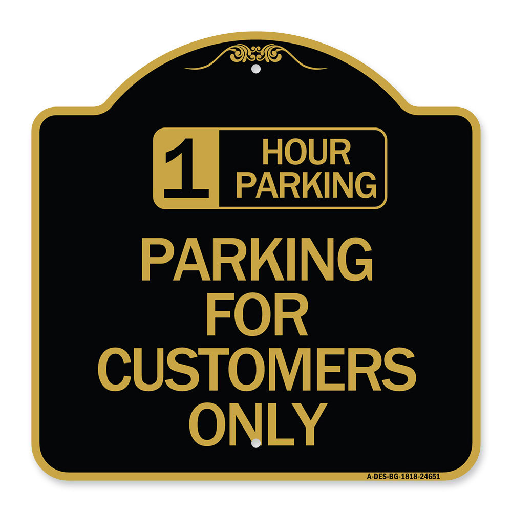 SignMission Signmission Designer Series Sign - 1 Hour Parking - Parking ...