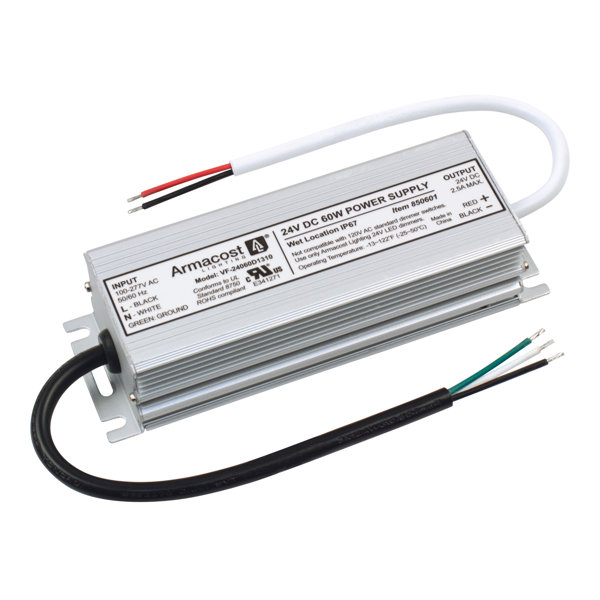 Armacost Lighting Standard Indoor/Outdoor LED Driver 24V DC, Electronic ...