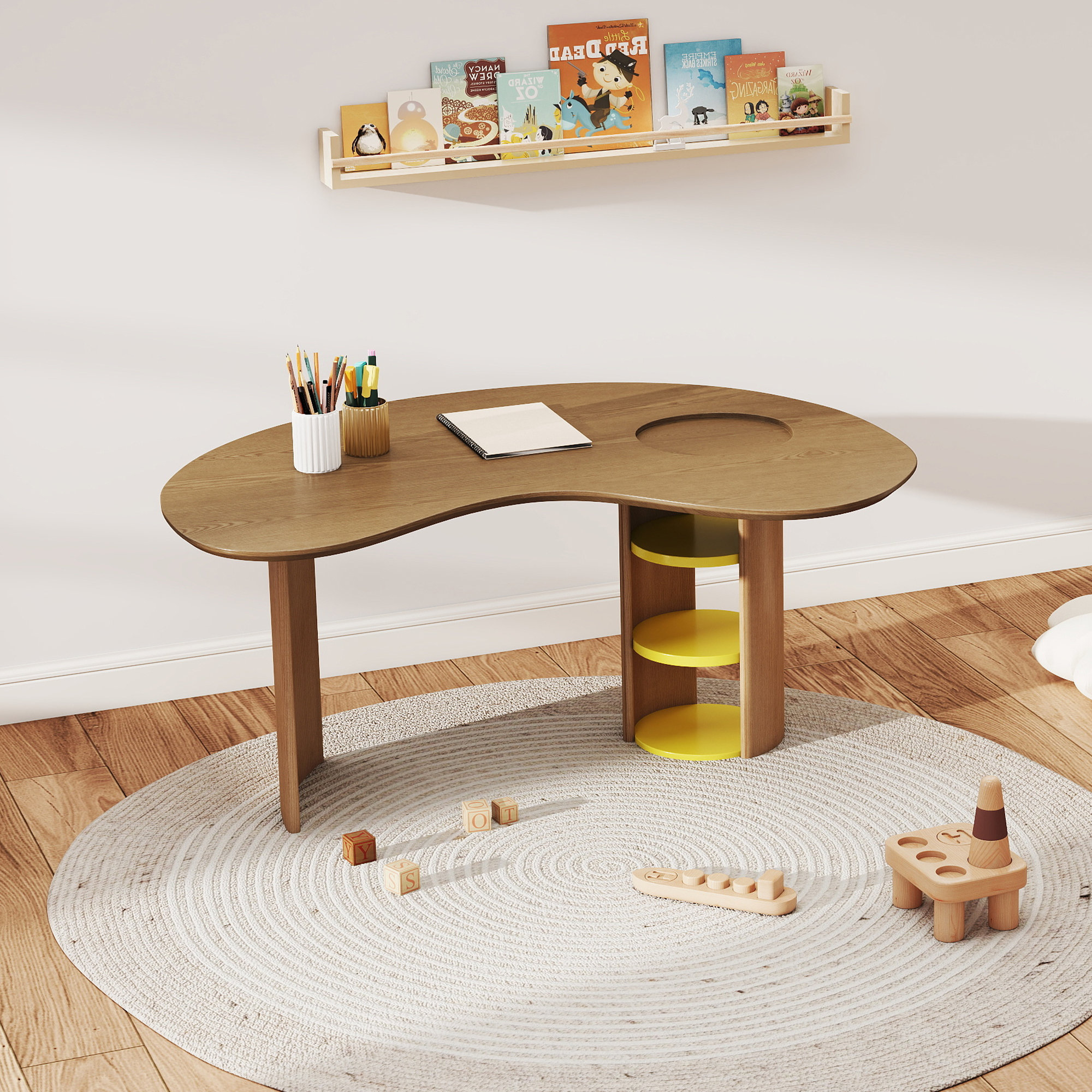 Latitude Run® Solid Wood Top Standing Desk & Reviews | Wayfair