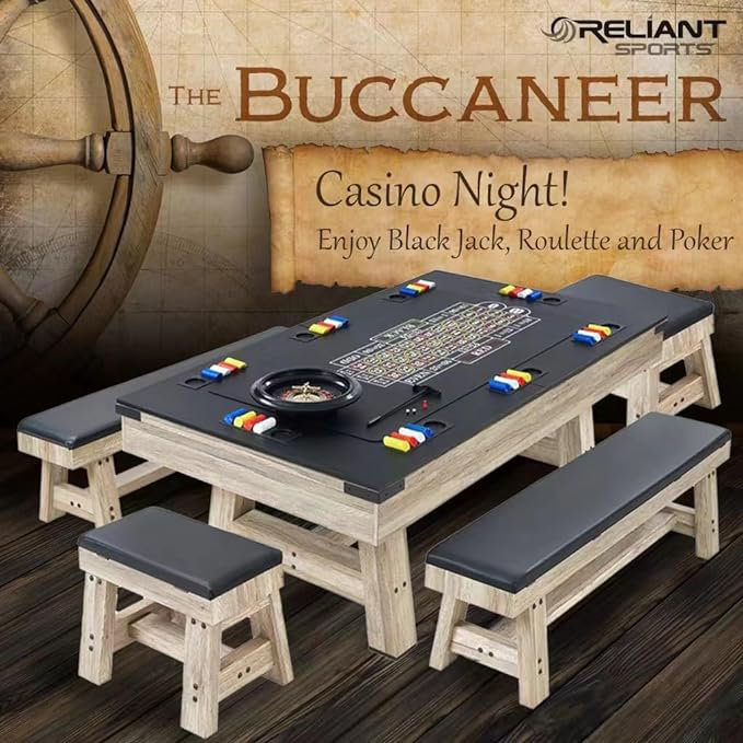 ROWREW 84.4'' L 5 Game Multi Game Table | Wayfair