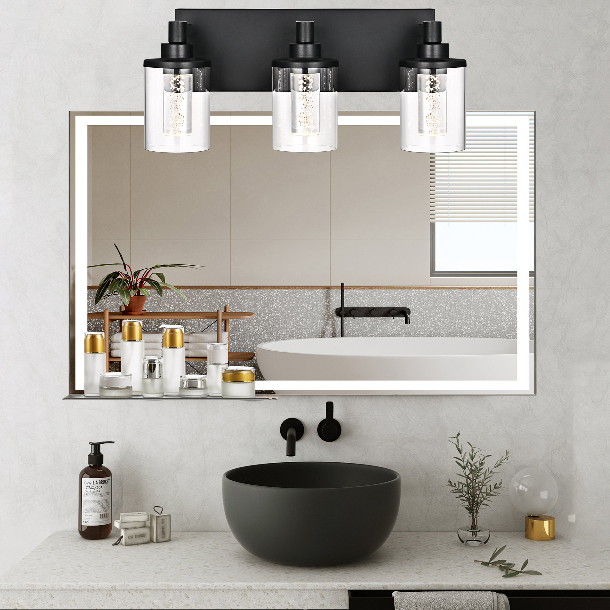 Latitude Run® Vanity Light (3-Light), (3000K/3500K/4500K/5000K/6000K ...