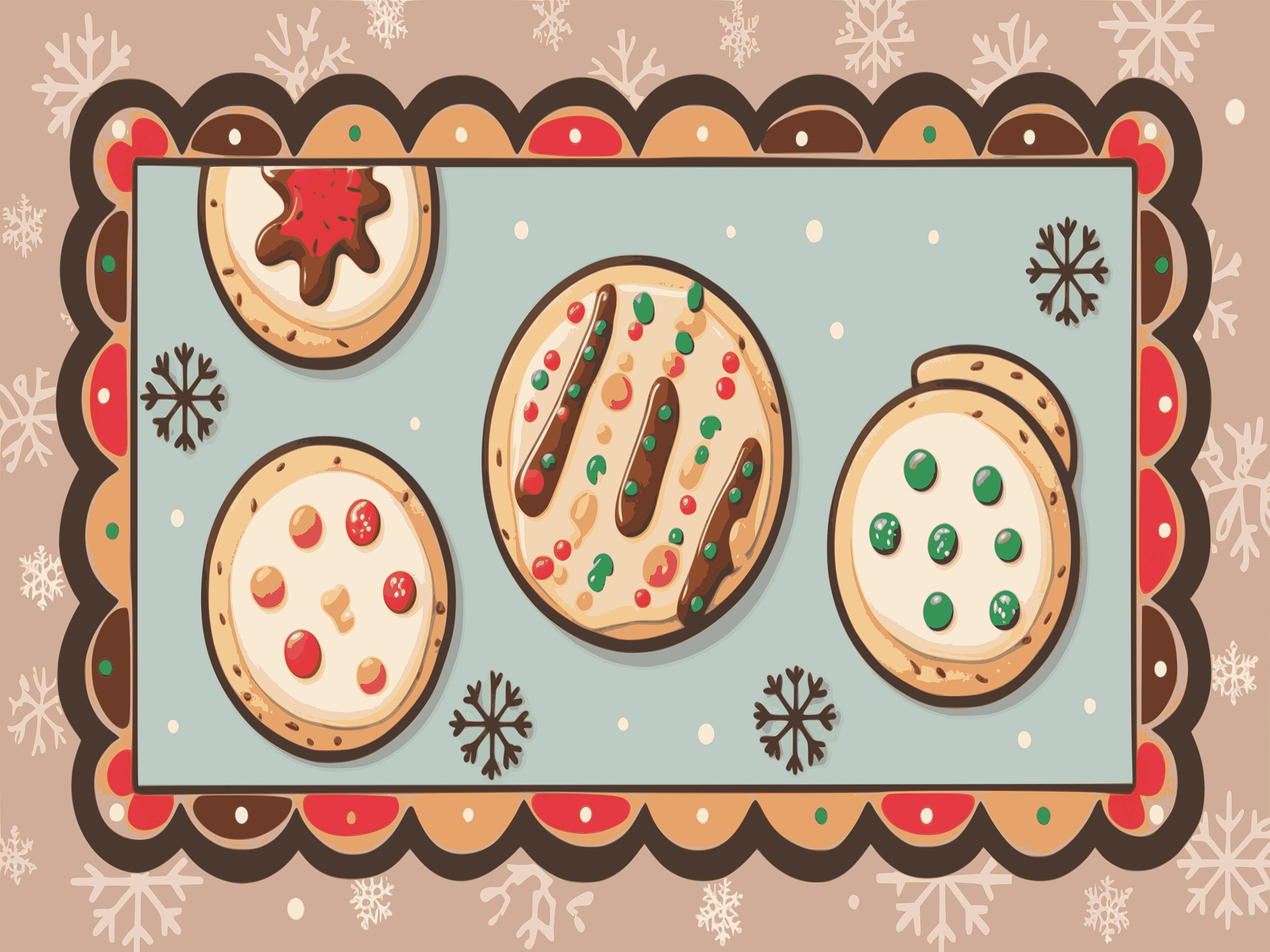 The Holiday Aisle® Cookies Holiday Rug | Wayfair