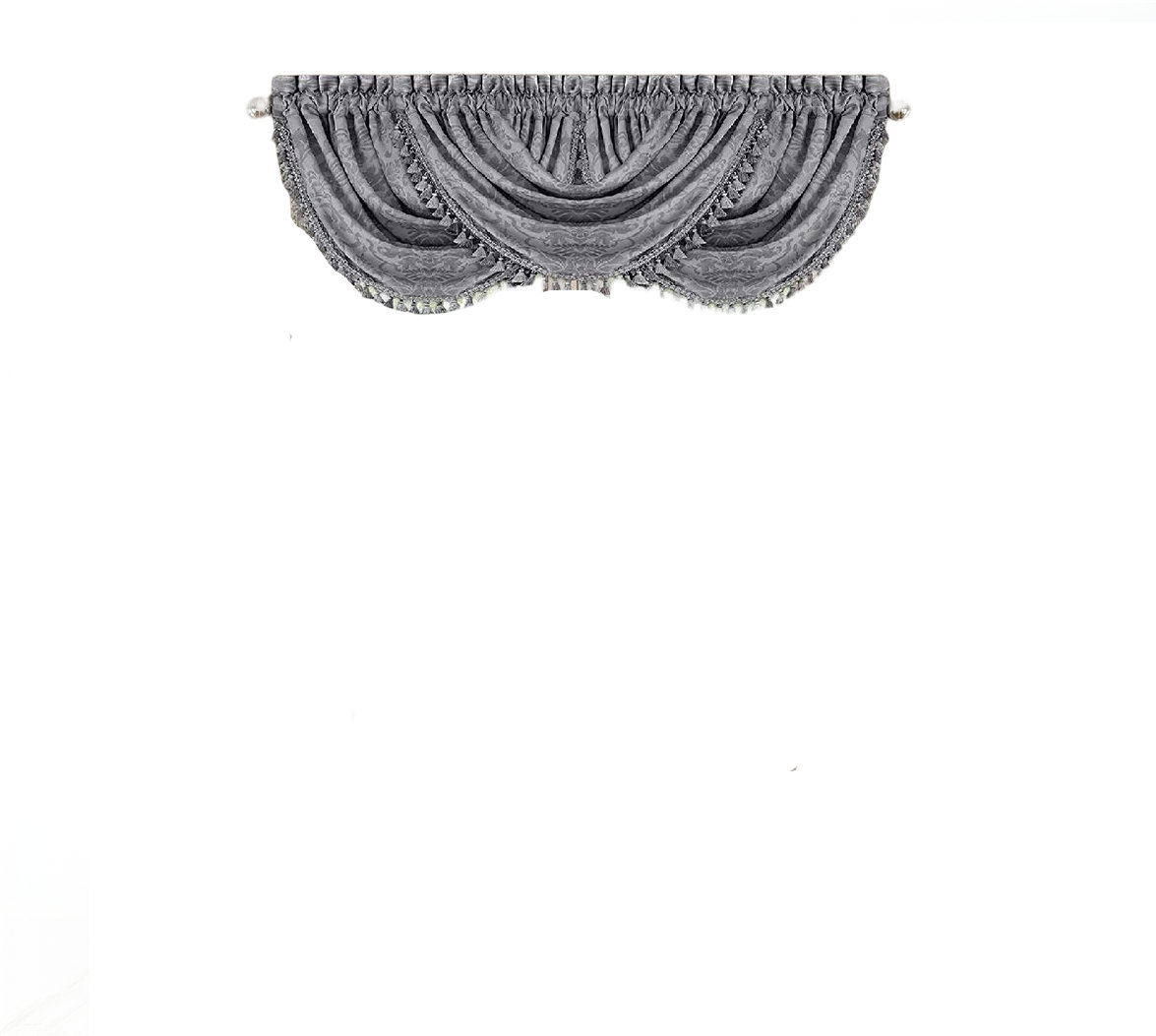 House of Hampton Back Tab Window Curtain Panel,Silver,Valance - Wayfair ...