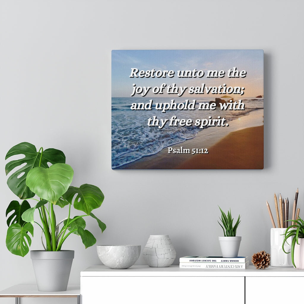 Trinx Thy Salvation Psalm 51:12 Christian Wall Art Bible Verse Print ...
