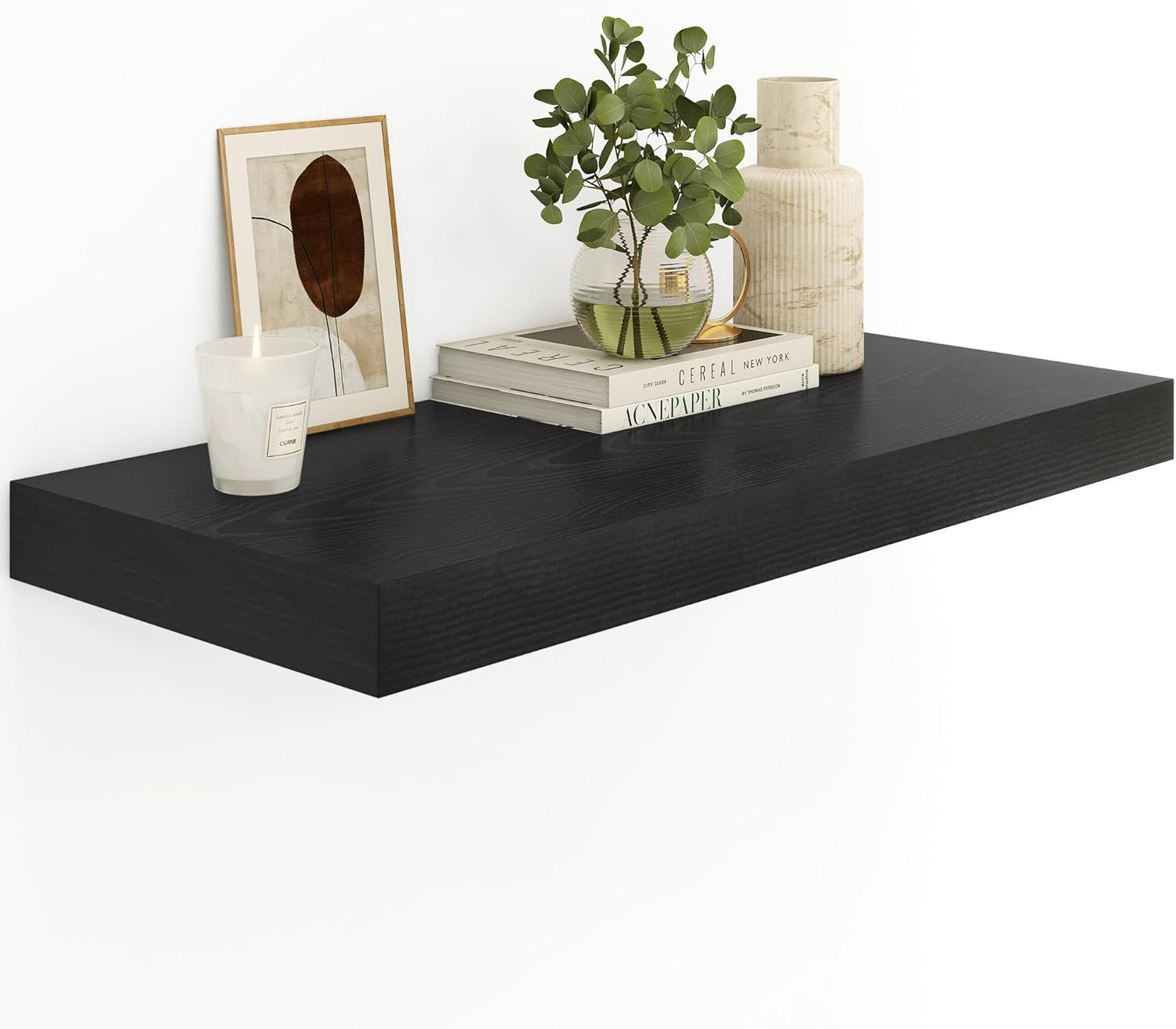 Latitude Run® Floating Shelves 48 Inch Long, 8" Deep White Floating ...