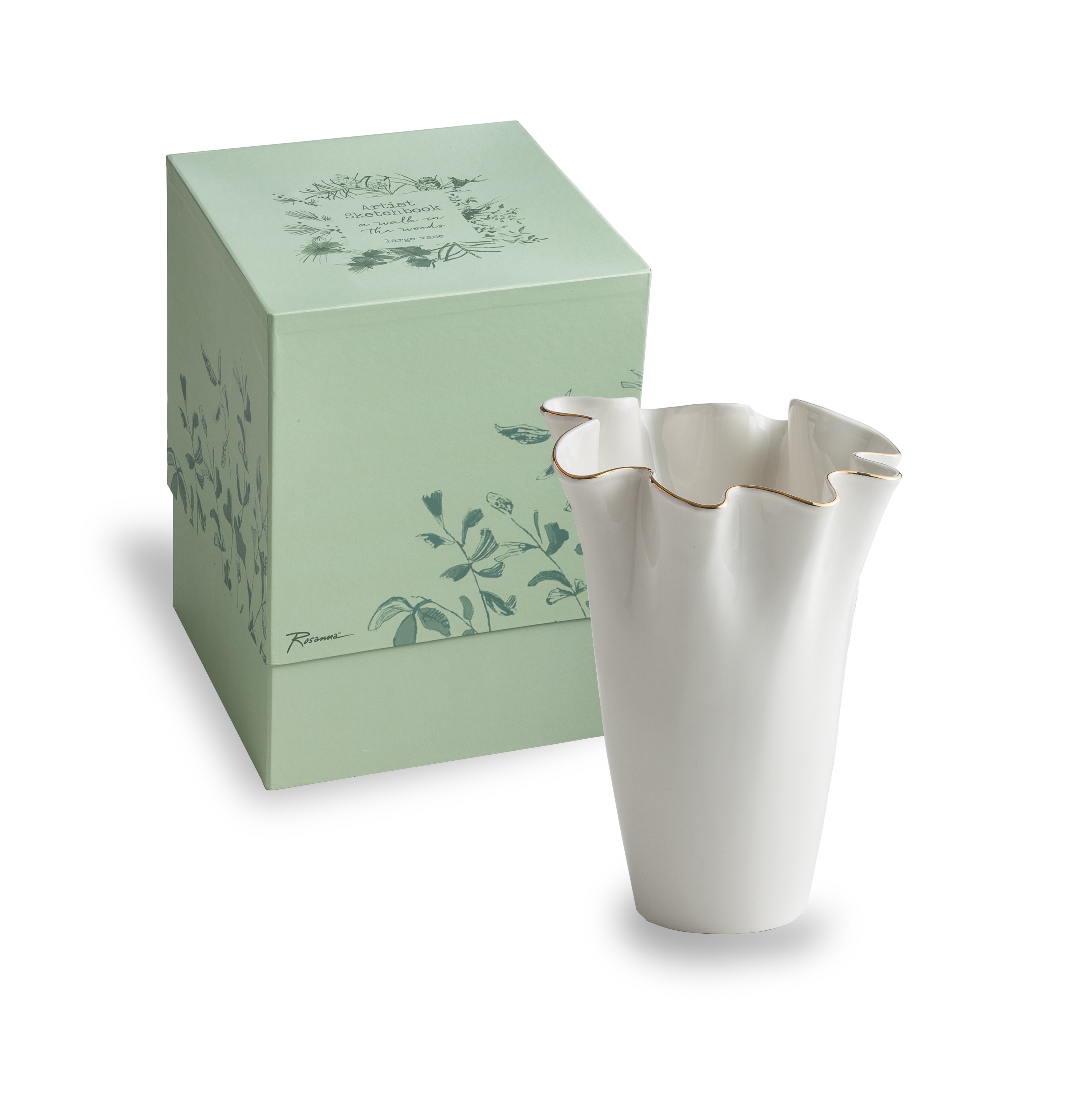 Rosanna Large Vase with Gold Fillet 11 | Wayfair