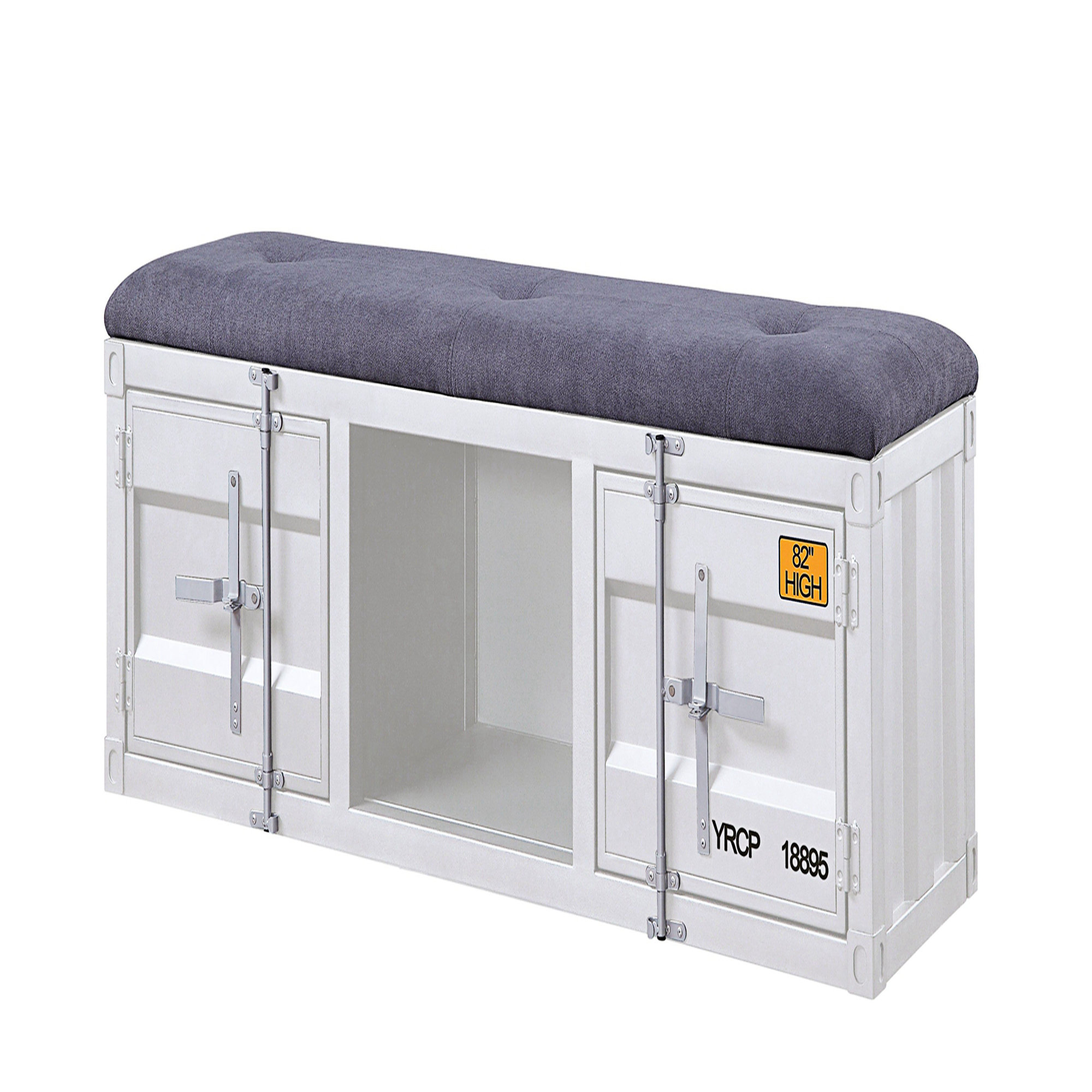 17 Stories Upholstered Cabinet Storage Bench | Wayfair