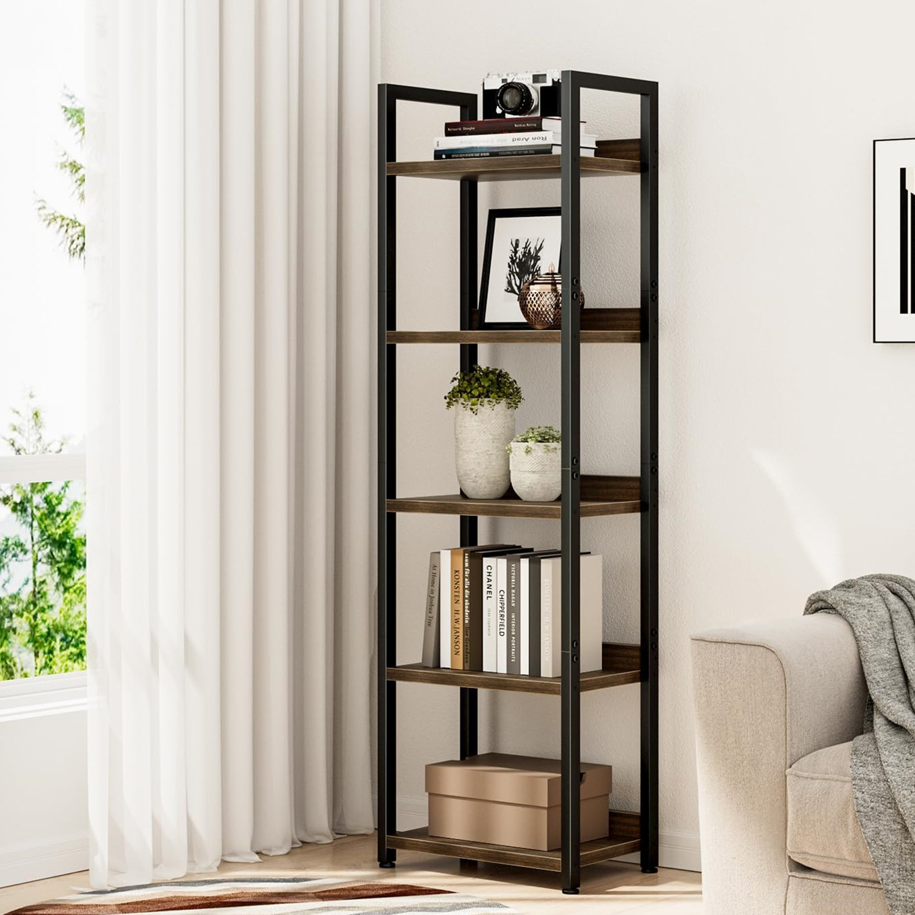 Latitude Run® Free - standing Bookshelves - Home Office Bookcase ...