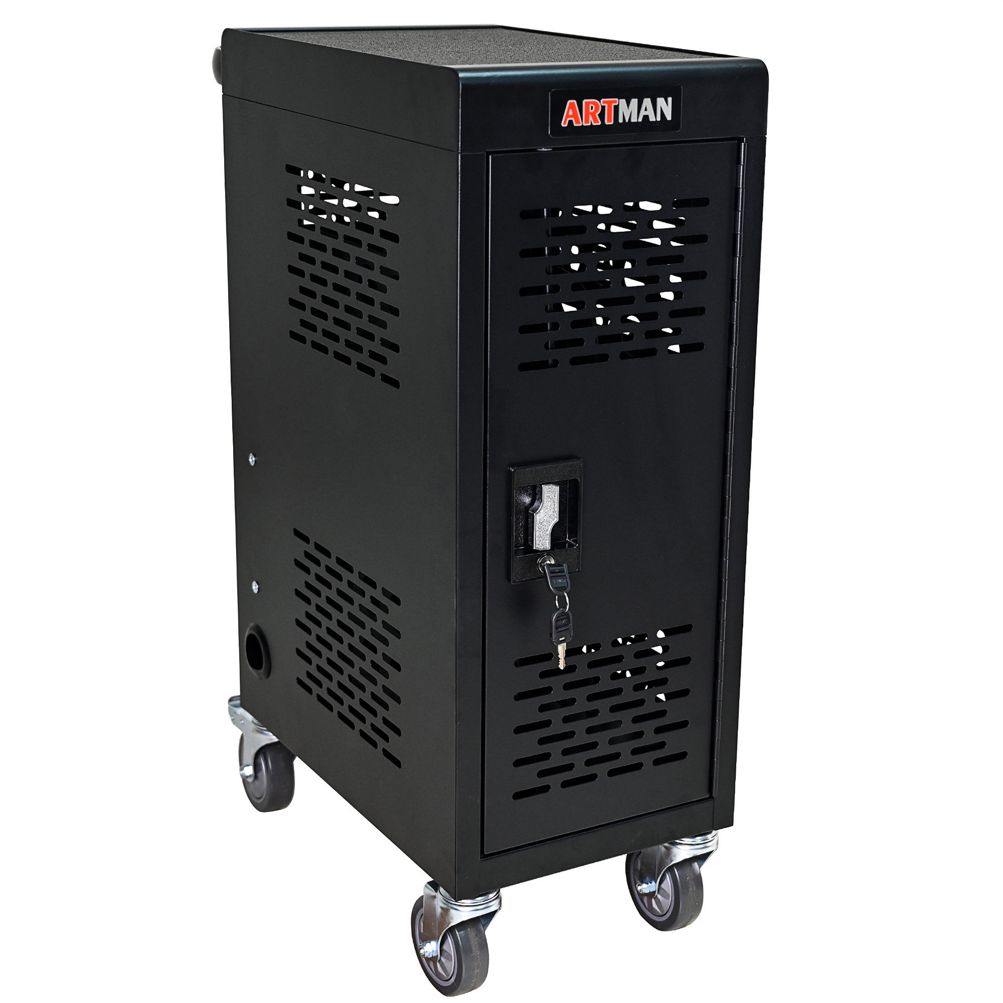 17 Stories 16-Compartment Removable Locking Charging Cabinet For Laptop ...