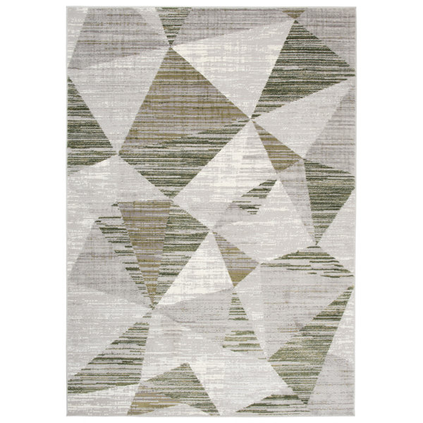 George Oliver Chauncey Flatweave White/Beige/Grey Rug | Wayfair.co.uk