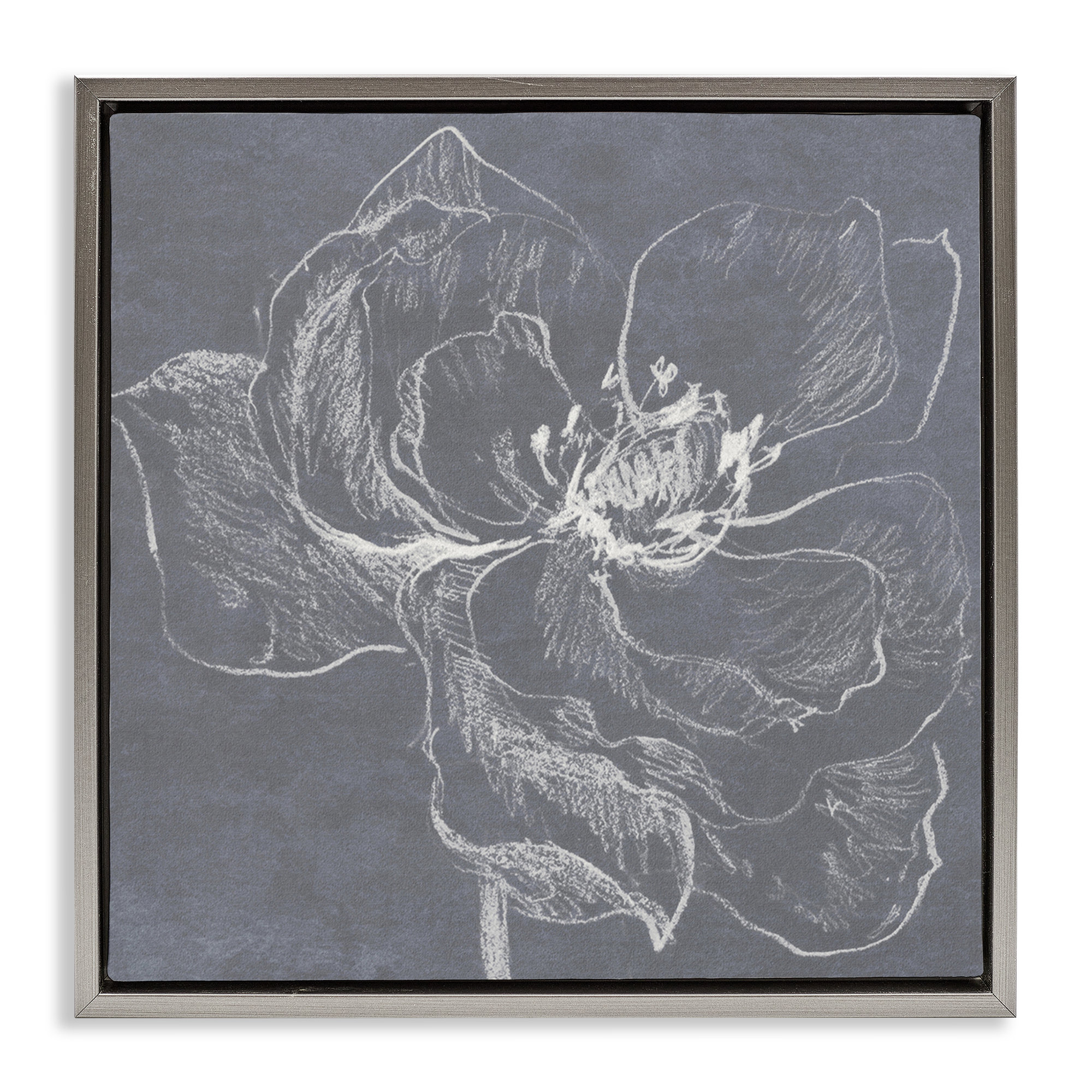 Lark Manor™ Magnolia Doodle Outline Framed Floater Canvas Wall Art by ...