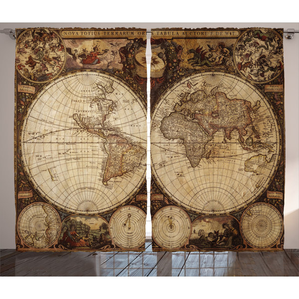 World-map-curtains | Wayfair