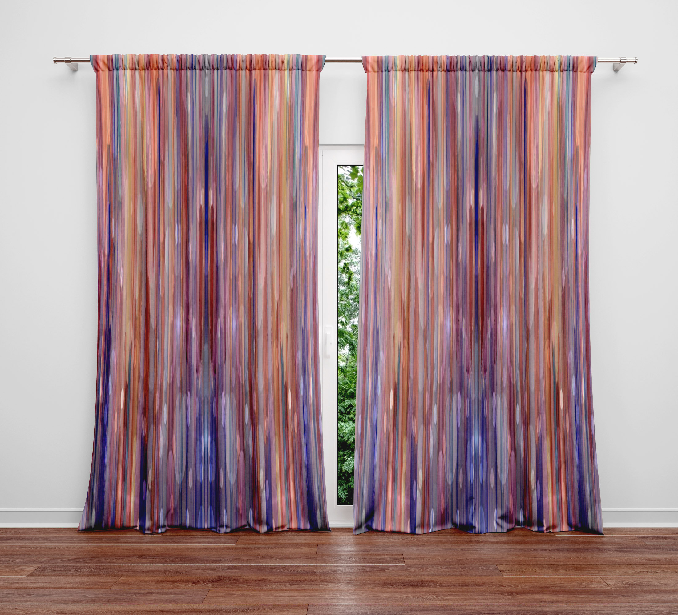 Orren Ellis Abstract Curtain Panels | Wayfair