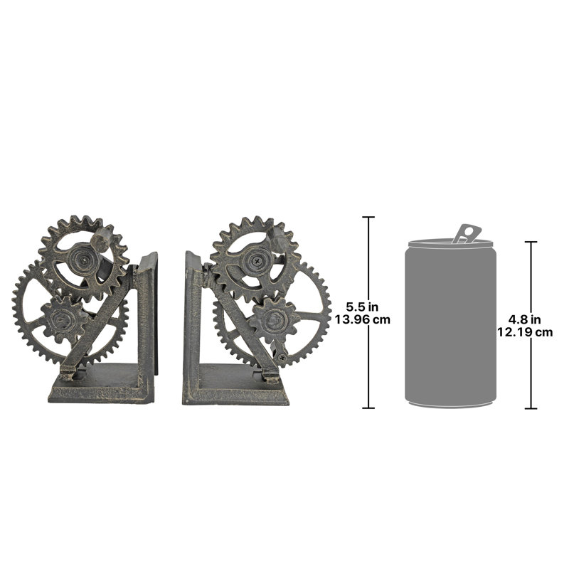 Design Toscano Industrial Metal Bookends & Reviews | Wayfair