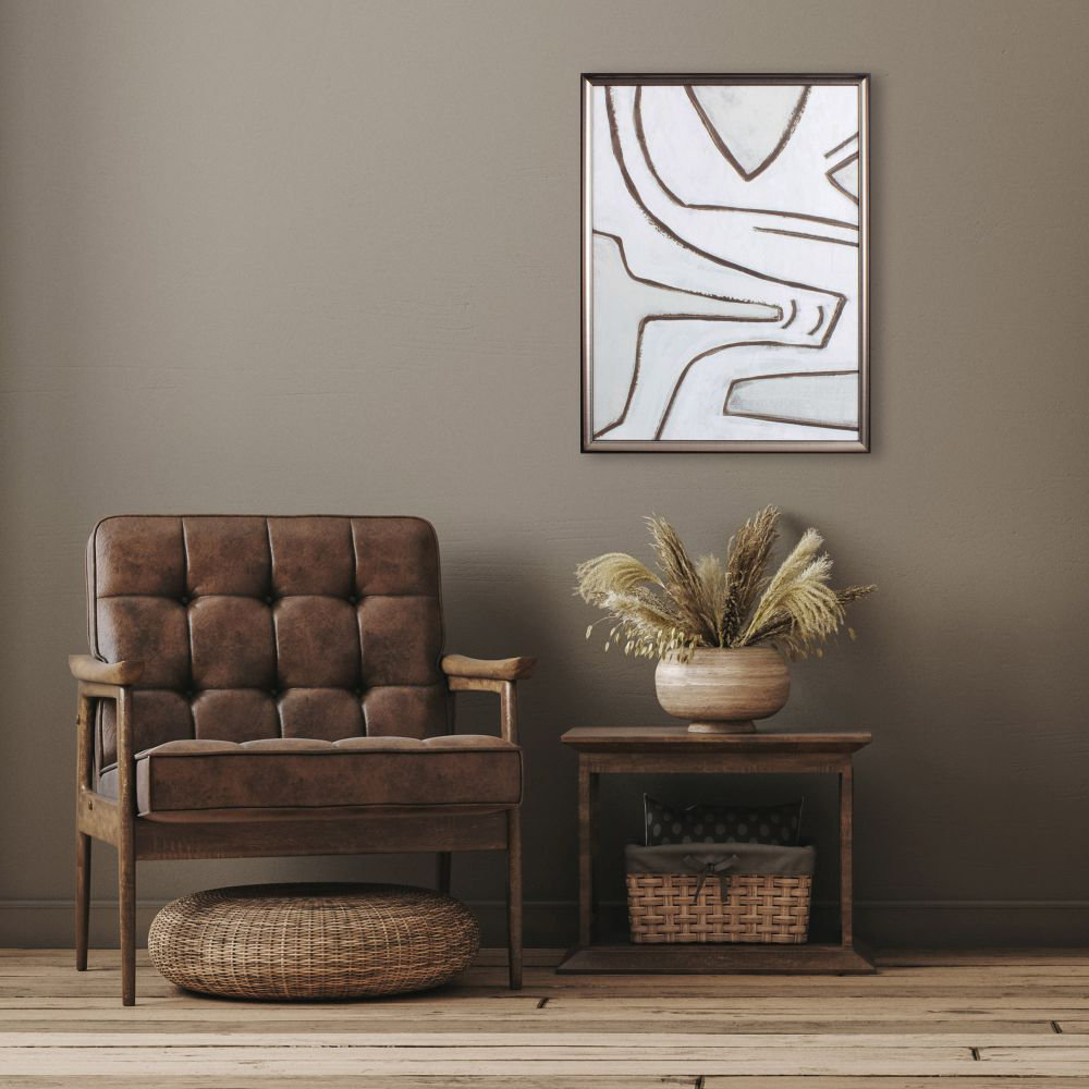 Ivy Bronx Line Work I - Floater Frame Painting | Wayfair