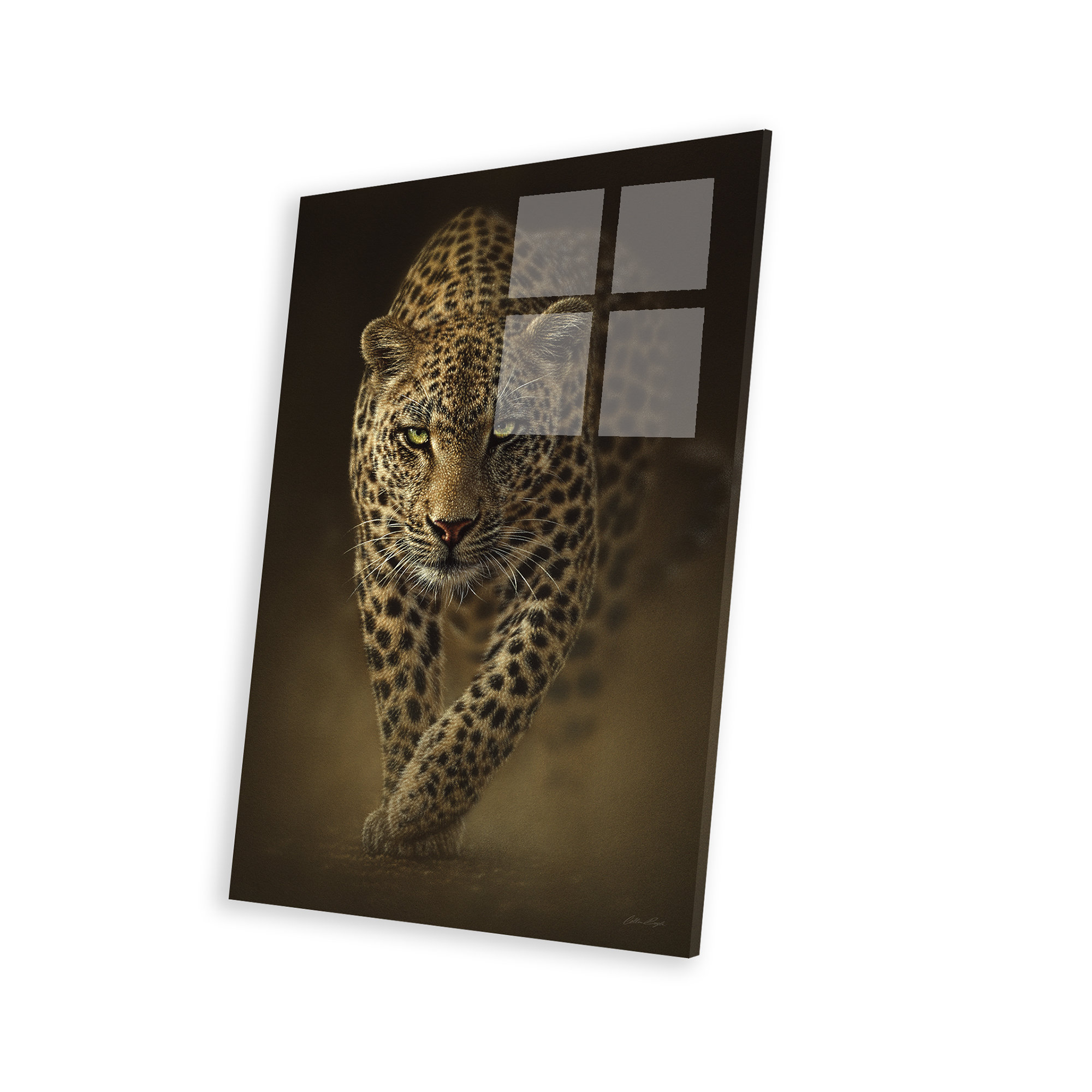 Latitude Run® Savage Leopard, Vertical Print On Acrylic Glass | Wayfair