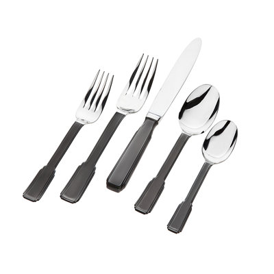 Ricci Argentieri Art Deco 20 - Piece Stainless Steel Flatware Set ...