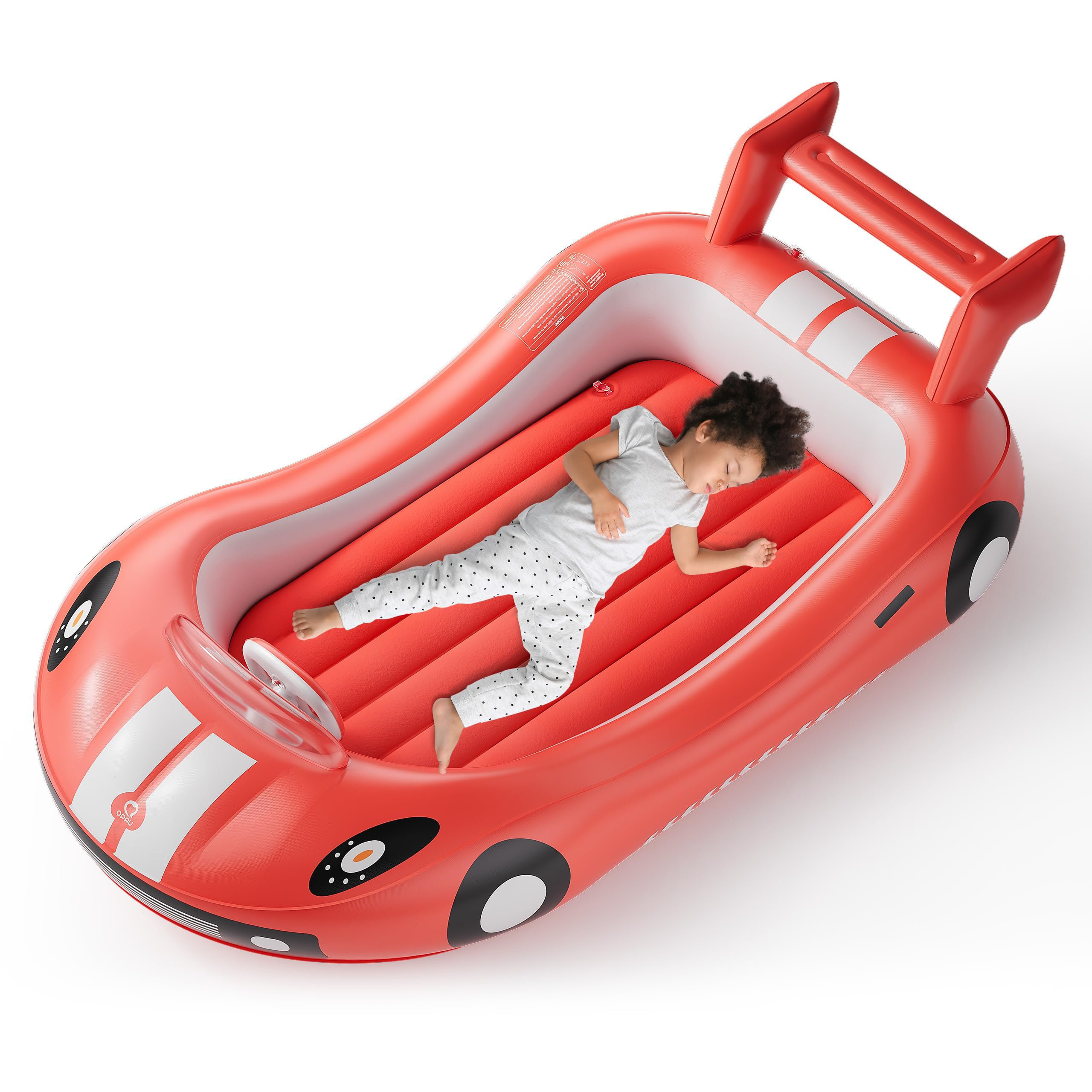 Zoomie Kids Inflatable Kids Bed, Toddler Travel Bed With Sides, For ...