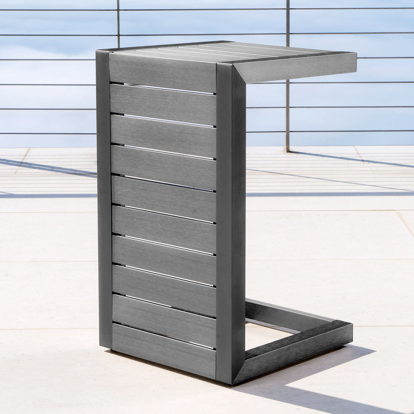 Ebern Designs Ricky Rectangular 15.05'' L x 14.55'' W Outdoor Side ...