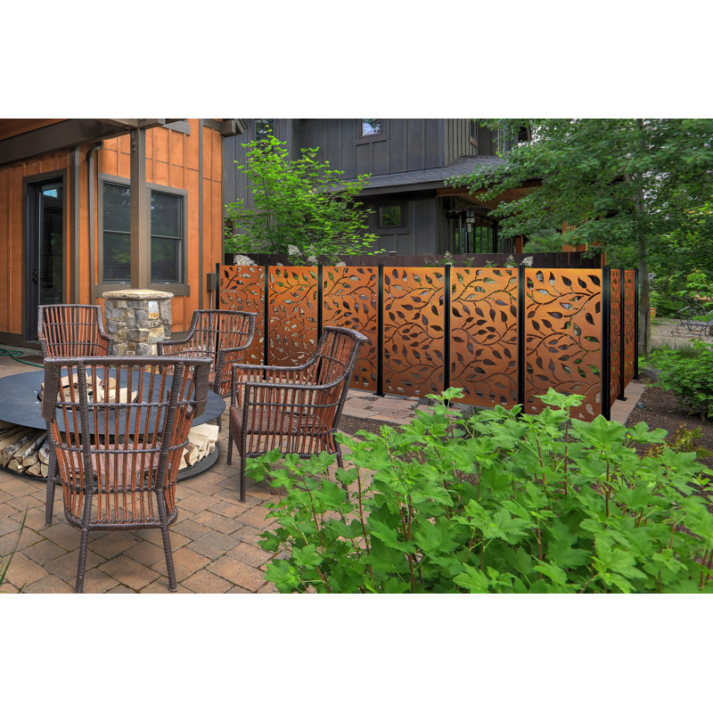 OUTDECO Steel Leaf Decorative Panel & Reviews | Wayfair