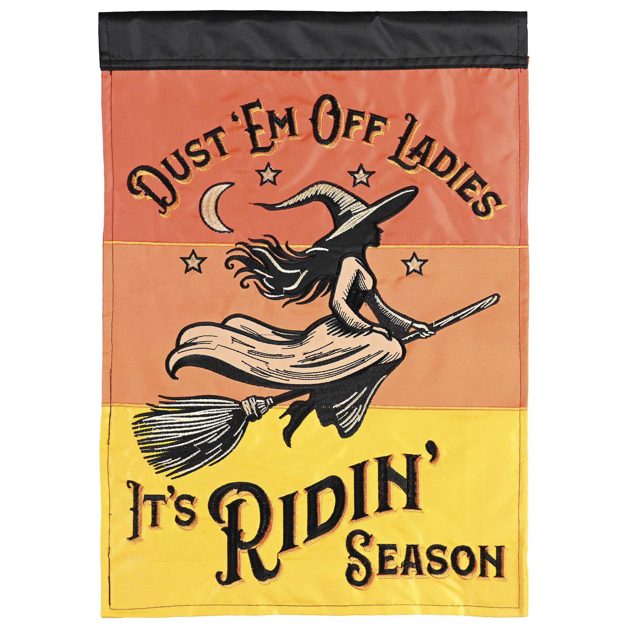 Ophelia & Co. Garden Flag Riding Season Witch Broom | Wayfair