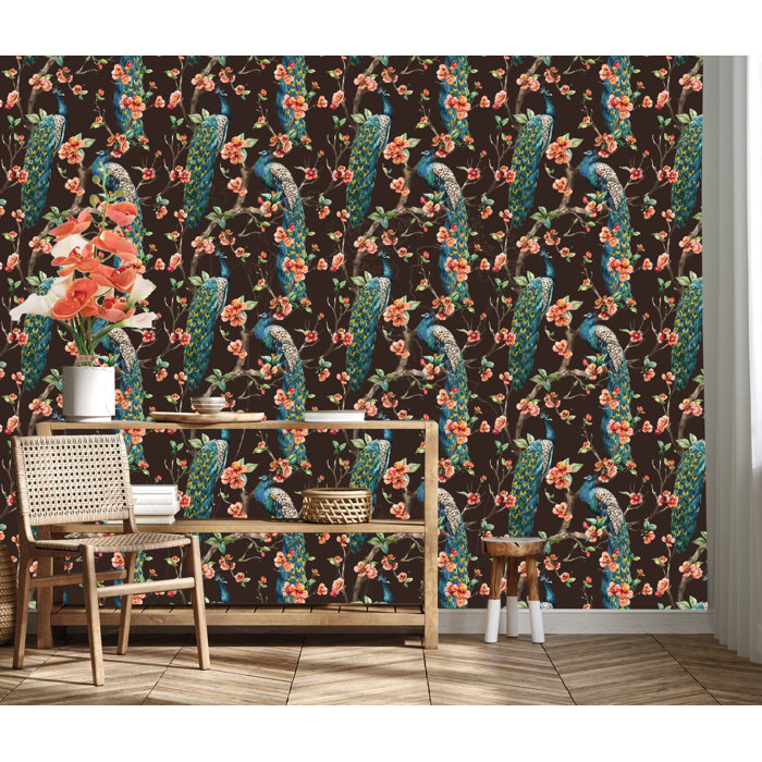World Menagerie Jarus Peel & Stick Floral Roll & Reviews | Wayfair