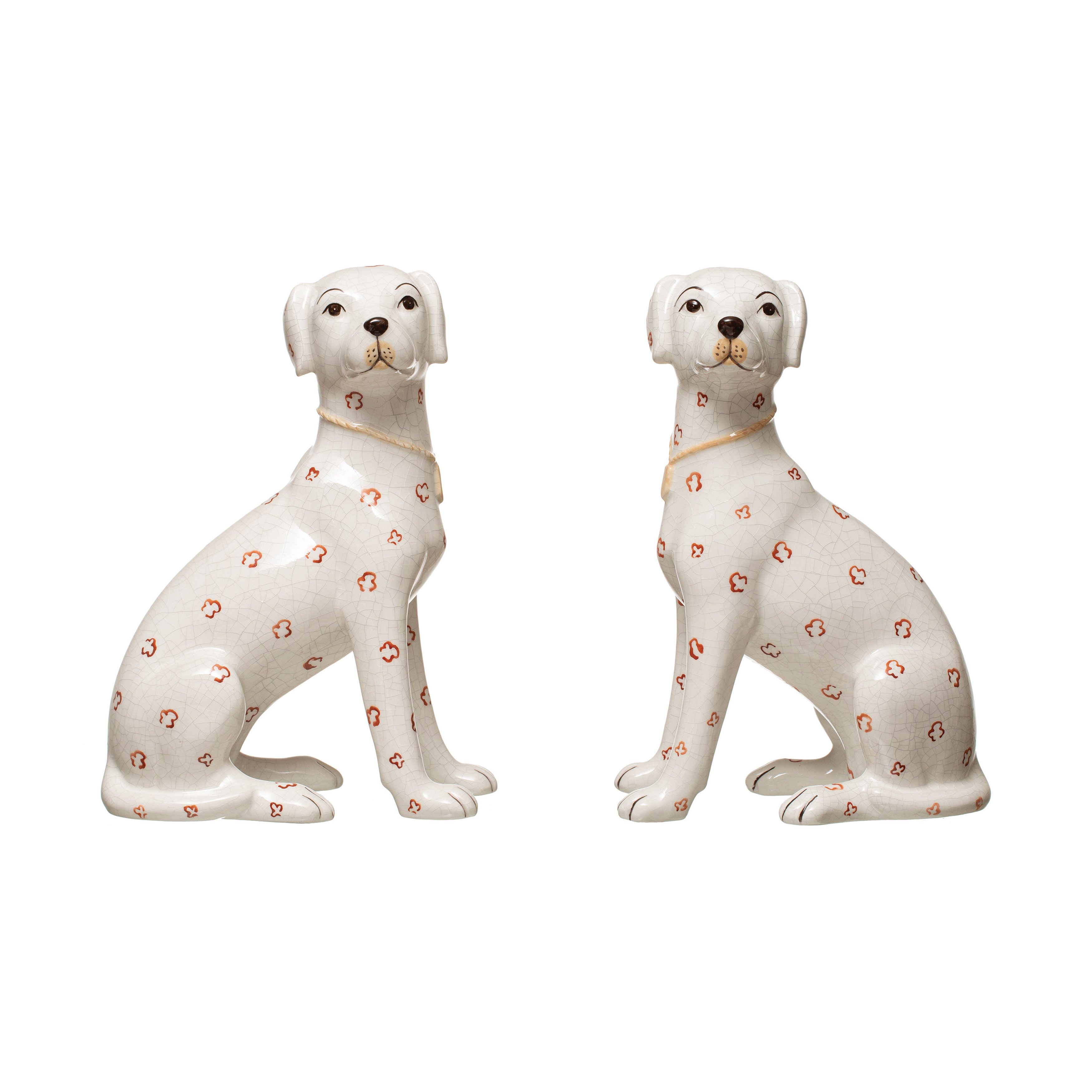 Red Barrel Studio® 2 Piece Dolomite Dog Figurine Set | Wayfair