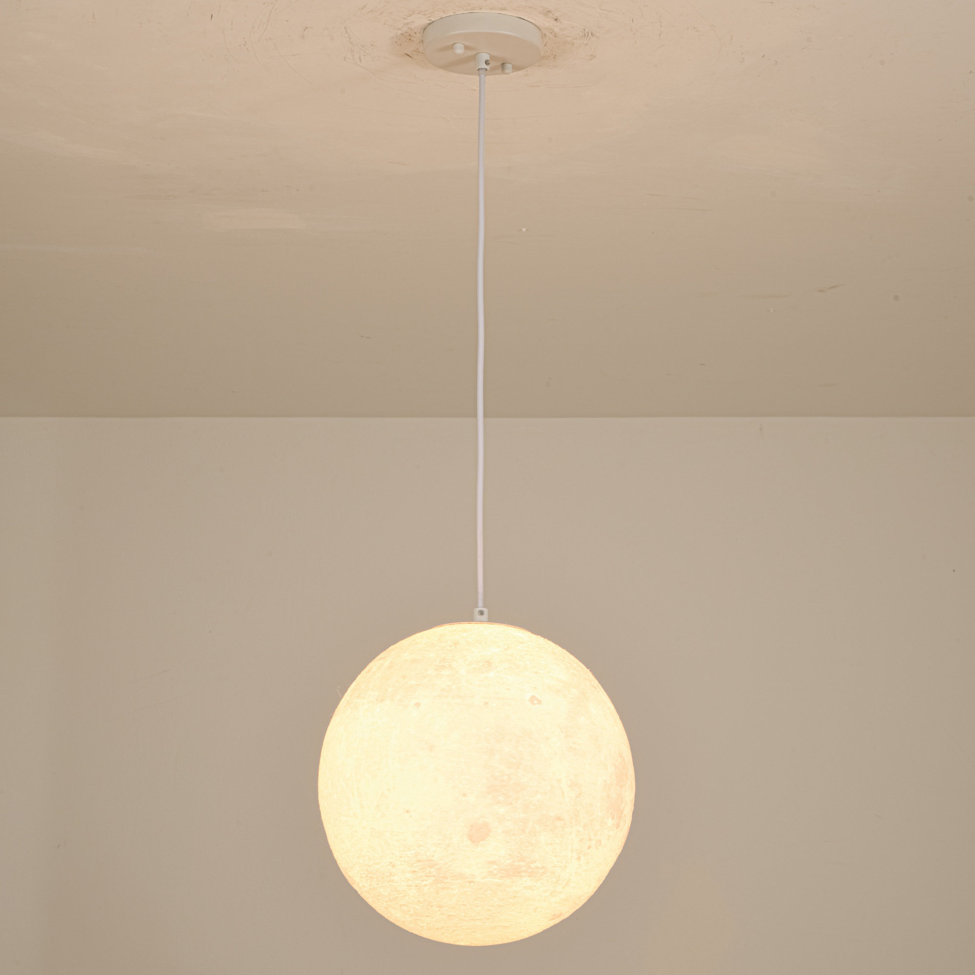 Orren Ellis 1-Light Cloud-Glow Moon Sphere Pendant Light - Wayfair Canada