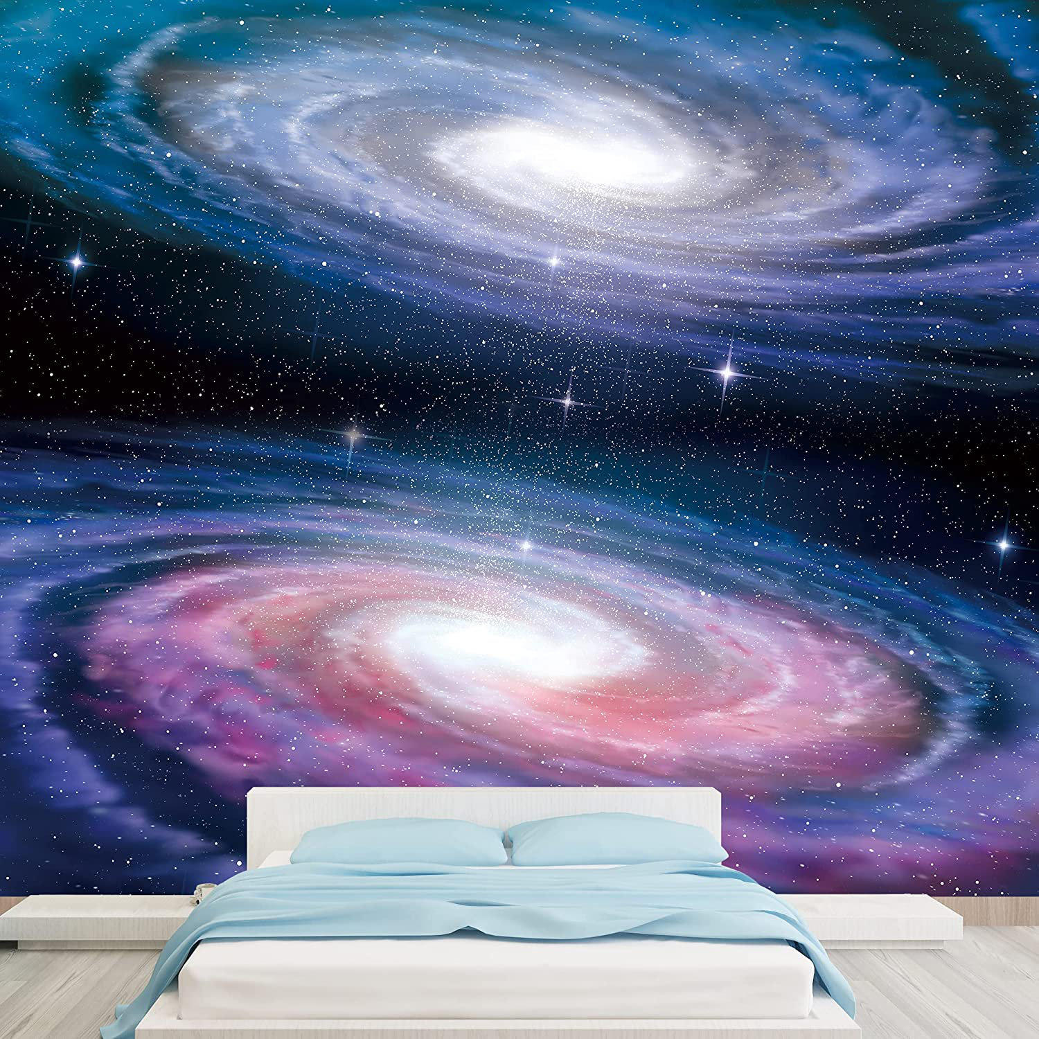 IDEA4WALL Neon Spiral Galaxy Milky Way Wall Mural - Wayfair Canada