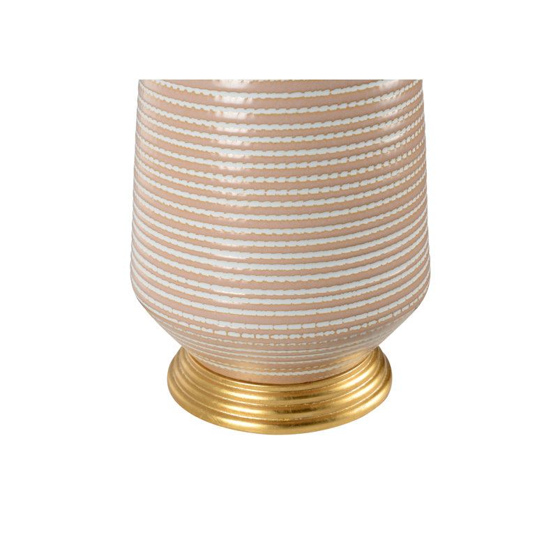 Chelsea House Hive 30" Taupe/Gold Table Lamp | Wayfair