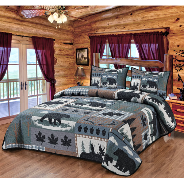 Millwood Pines Falan Log Cabin Quilt Set - Wayfair Canada